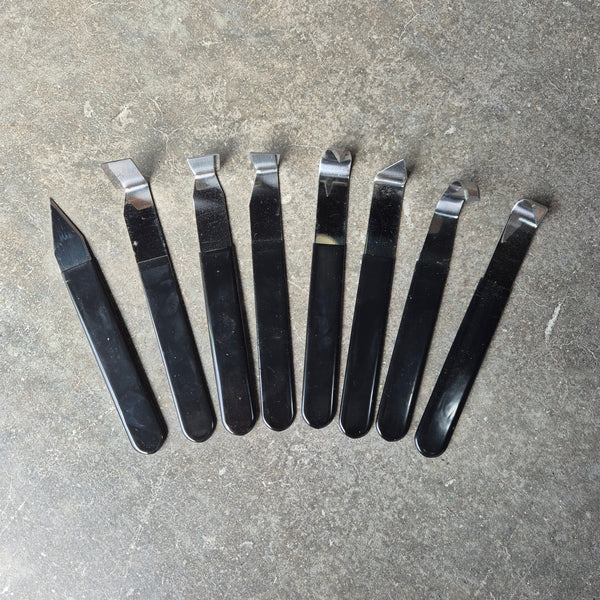 Trimming tool plastic handle set of 8 – Yadawei Ceramic Studio